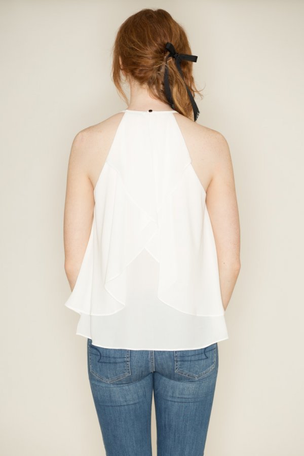 She and Sky Layered Ruffle Top
