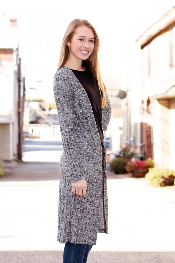 Timing Maxi Cardigan With Pockets